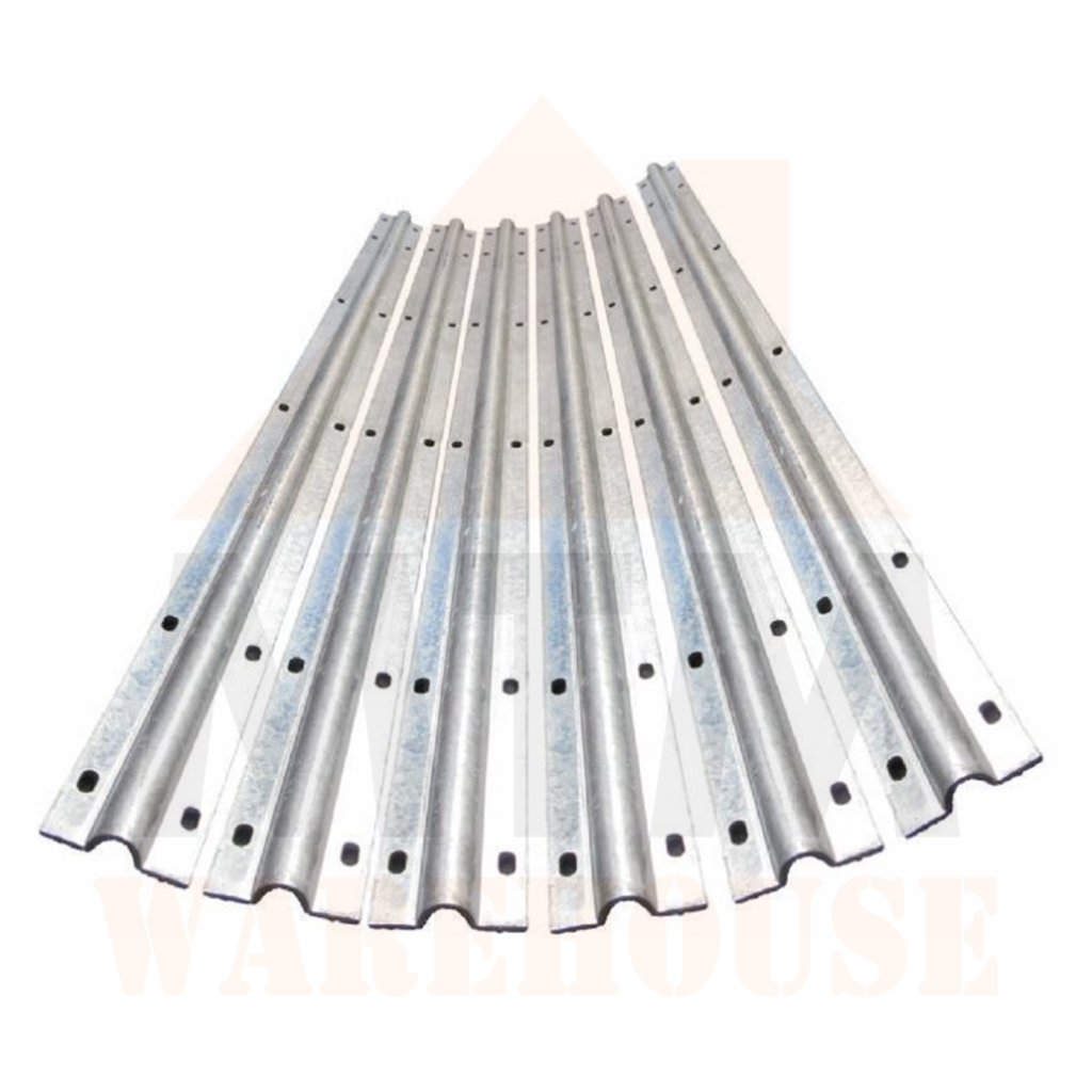 1.5m Sliding Slide Gate Track U-Groove Steel Fully Galvanised 3mm Heavy ...