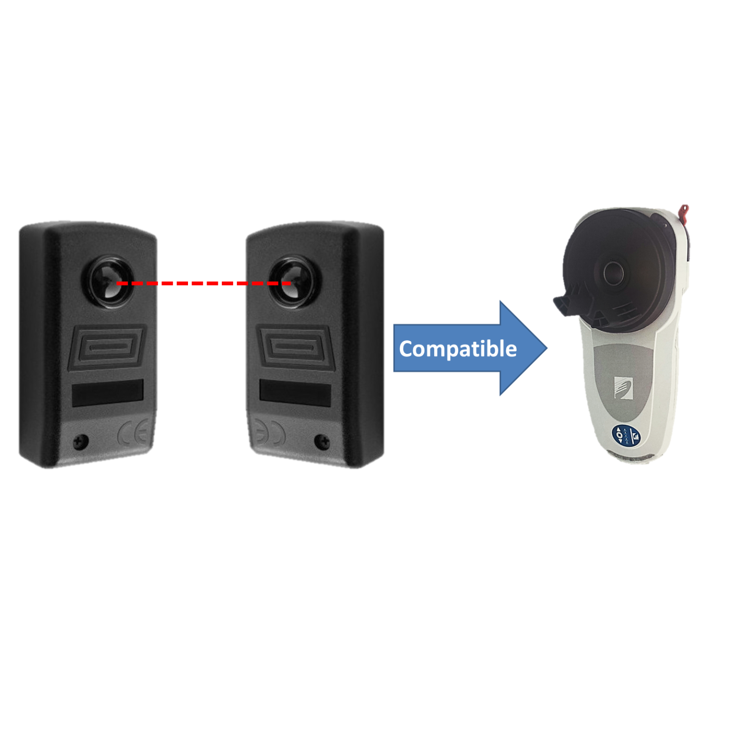 Sensor Photocell Safety Beam Compatible with Gliderol Glidermatic GRD+ ...