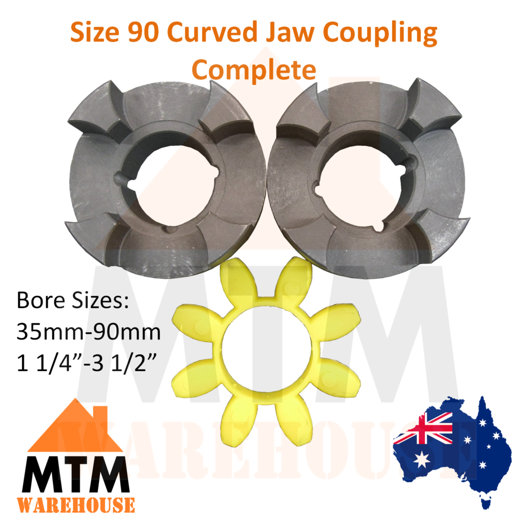 Size 90 Curved Jaw Coupling Complete – 35mm-90mm & 1 1/4″-3 1/2″ Bore ...