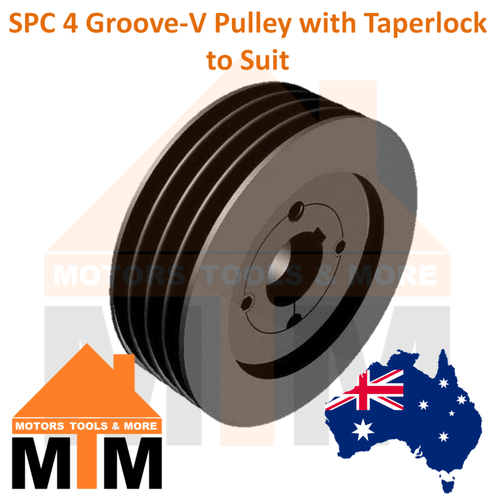 SPC C-Section 4 Groove V Belt Pulley w/ Taper Lock to Suit – MTM Warehouse