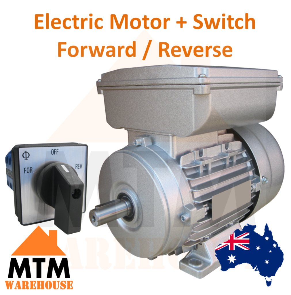 Single Phase Electric Motor 240v 2.2kW 3HP 1400rpm 4Pole w/ For/Rev ...