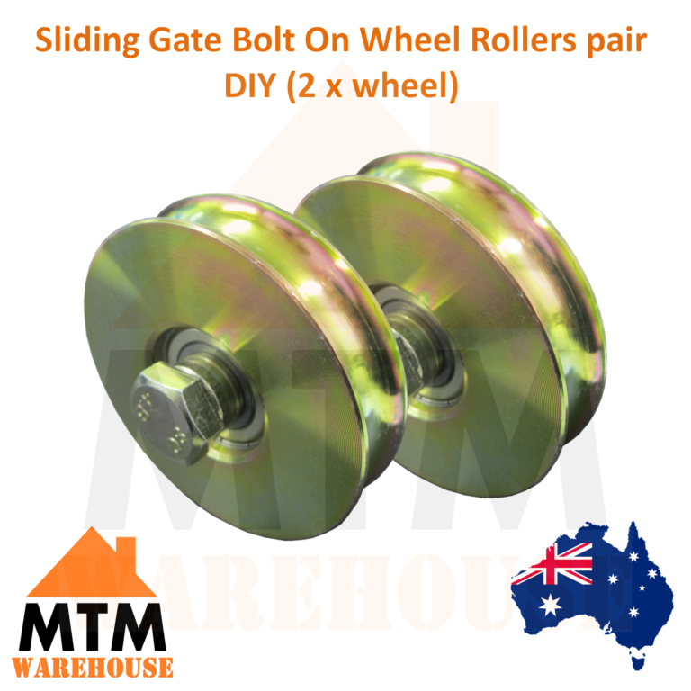 Sliding Gate Bolt On Wheel Rollers pair DIY (2 x wheel) – MTM Warehouse