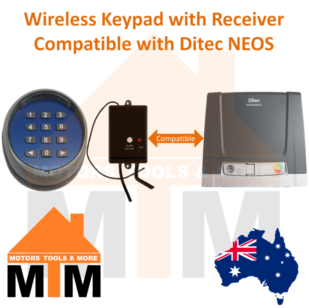 Wireless Keypad Number Entry Access with Receiver Compatible with Ditec ...