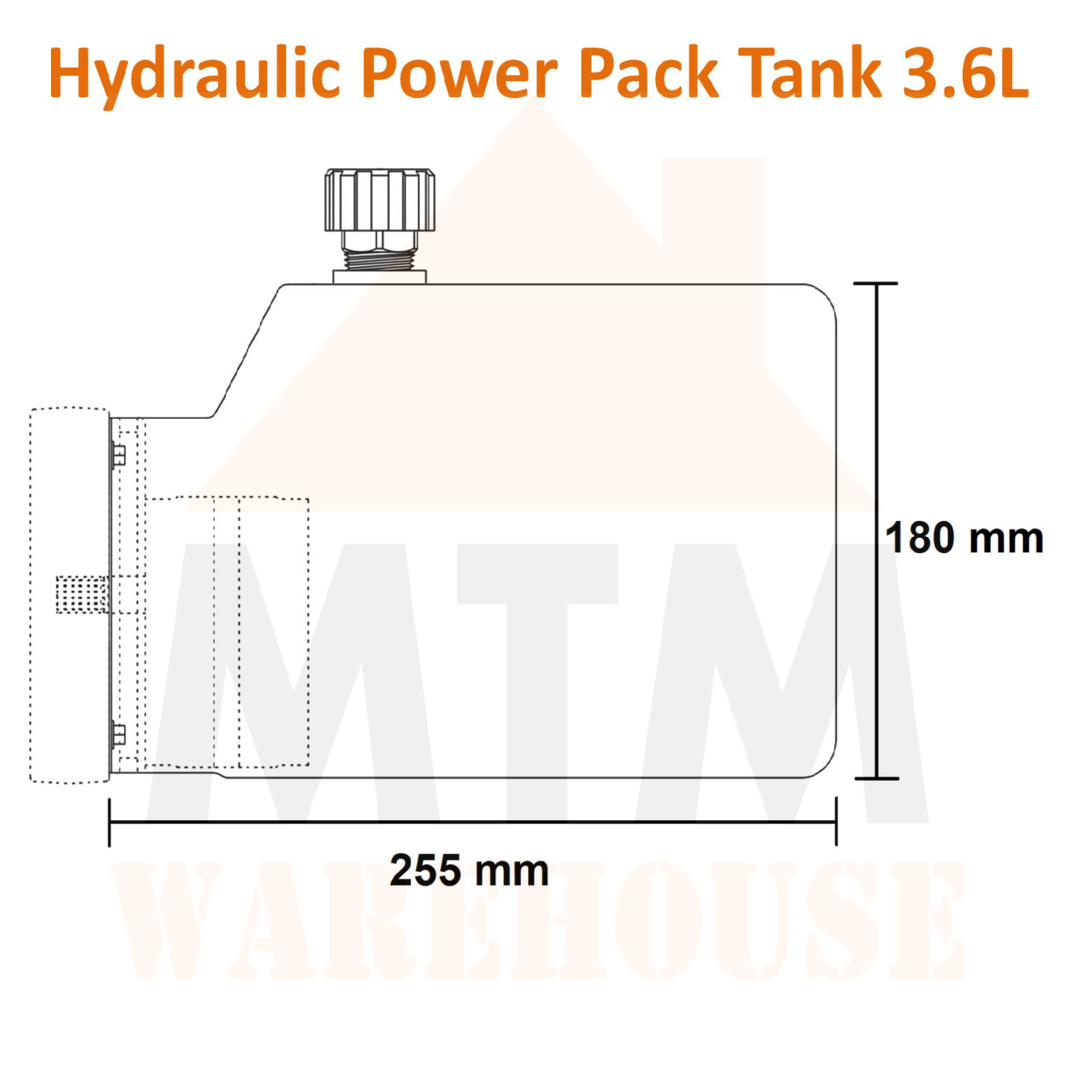 Hydraulic Power Pack Tank (2.8L, 3.6L & 4.4L) Capacity – MTM Warehouse